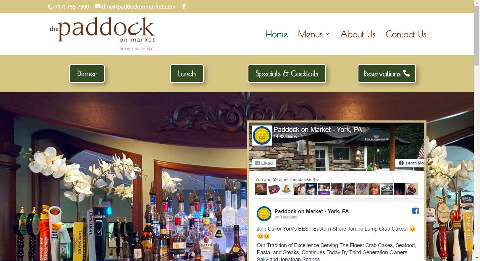 Flash Avenue builds new website for the Paddock on Market - Flash ...